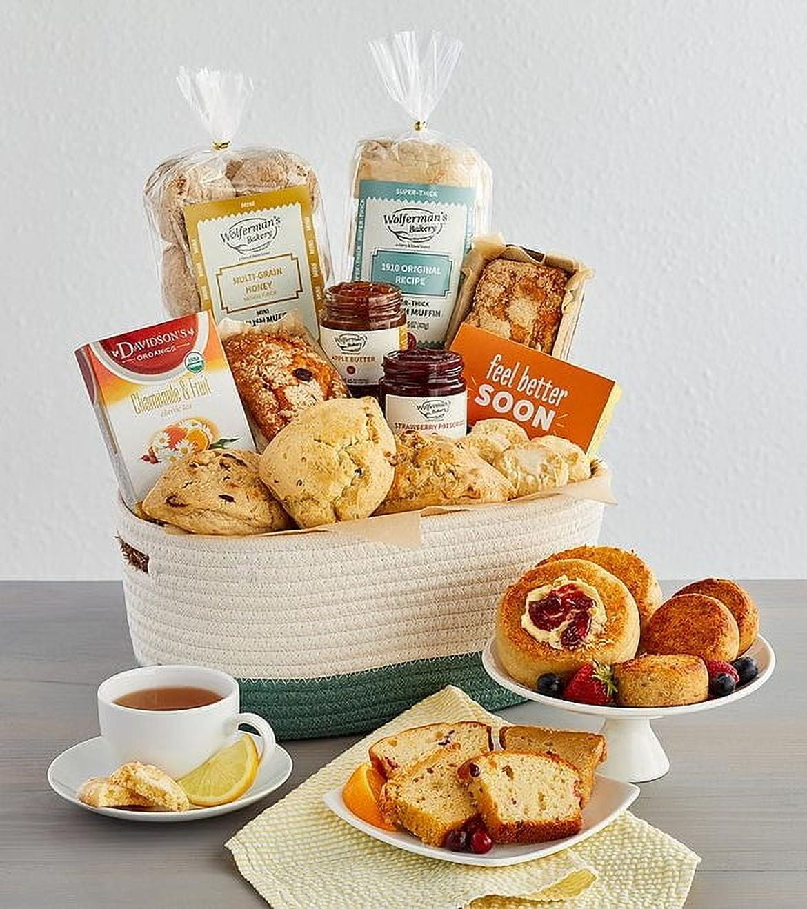 Wolferman's Bakery Deluxe Feel Better Gift Basket - Walmart.com
