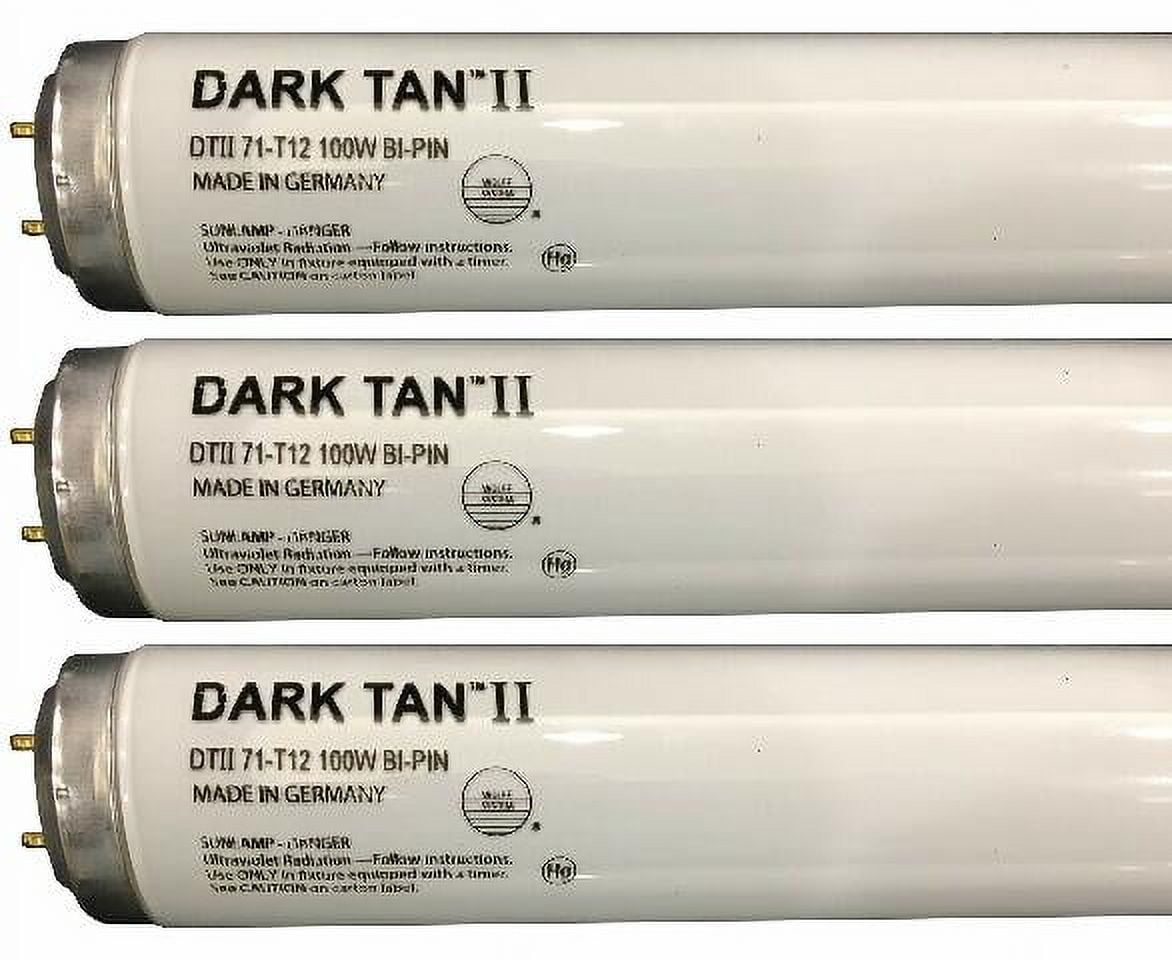 Wolff Dark Tan II F71 100W Bi Pin Tanning Lamp (12 Pack) - Walmart.com