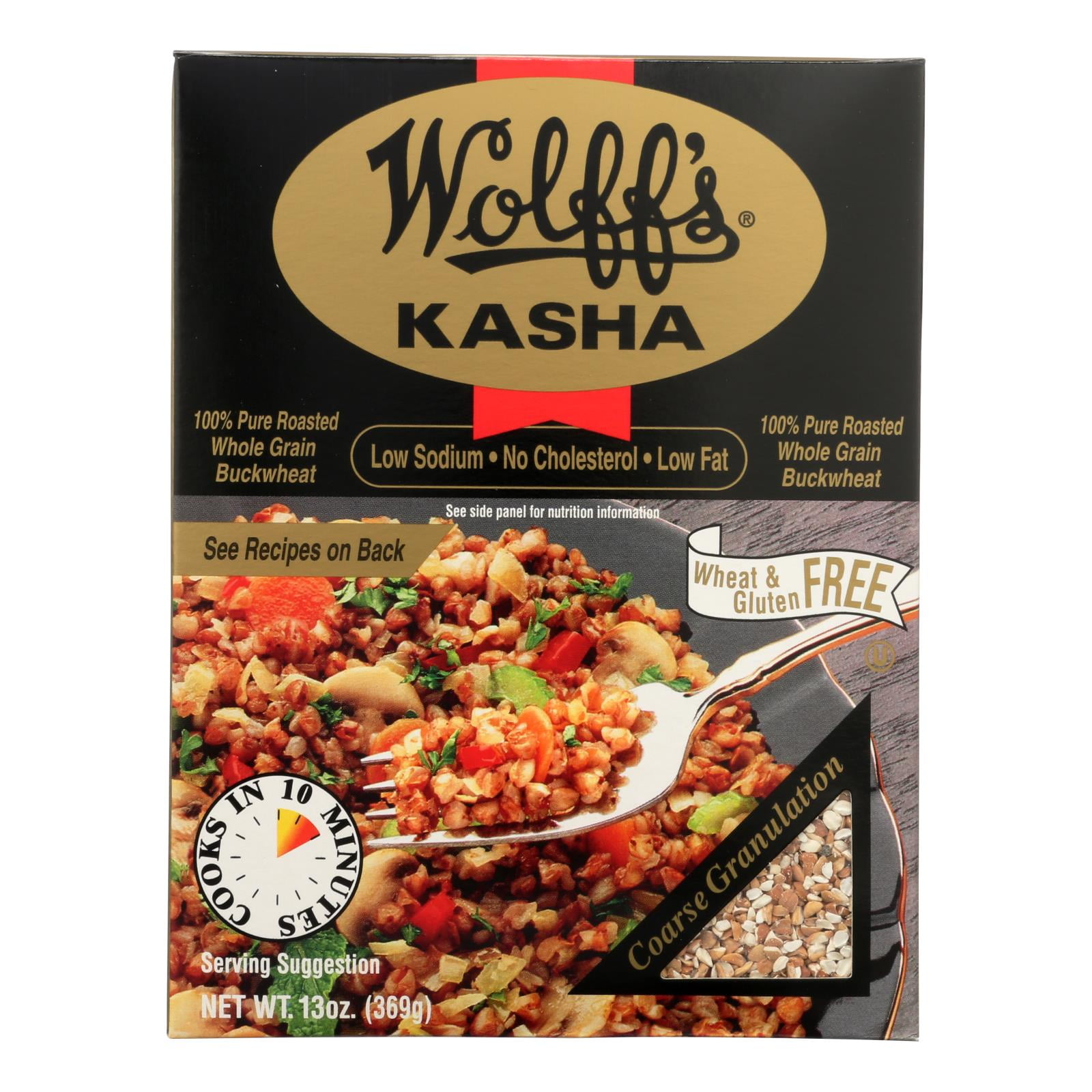 Wolff's Kasha Coarse Granulation, Gluten Free Grain, 13 Oz. - Walmart.com