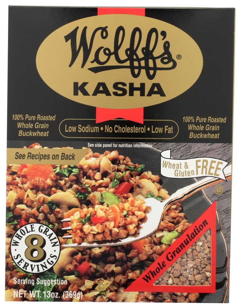 Wolff's 100% Pure Roasted Whole Grain Buckwheat Kasha, Gluten Free, 13 ...