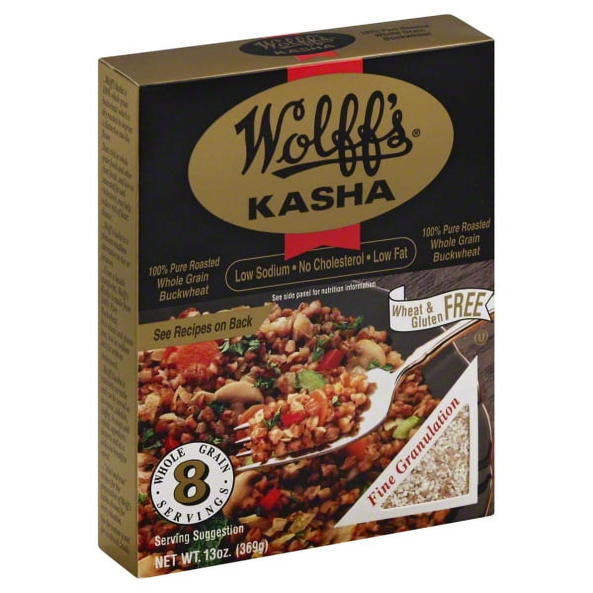 Wolff's Whole Grain Fine Kasha, 100% Pure Dry Roasted Buckwheat ...