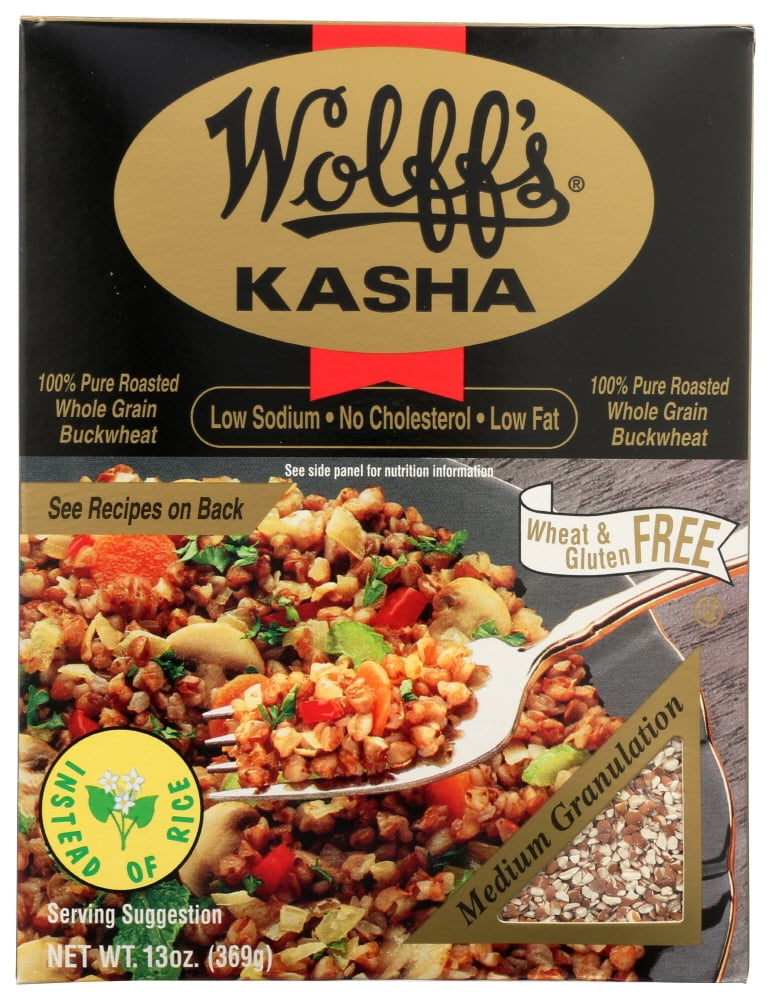 Wolff's Gluten-Free Kasha Medium Granulation Whole Grain Buckwheat, 13 ...