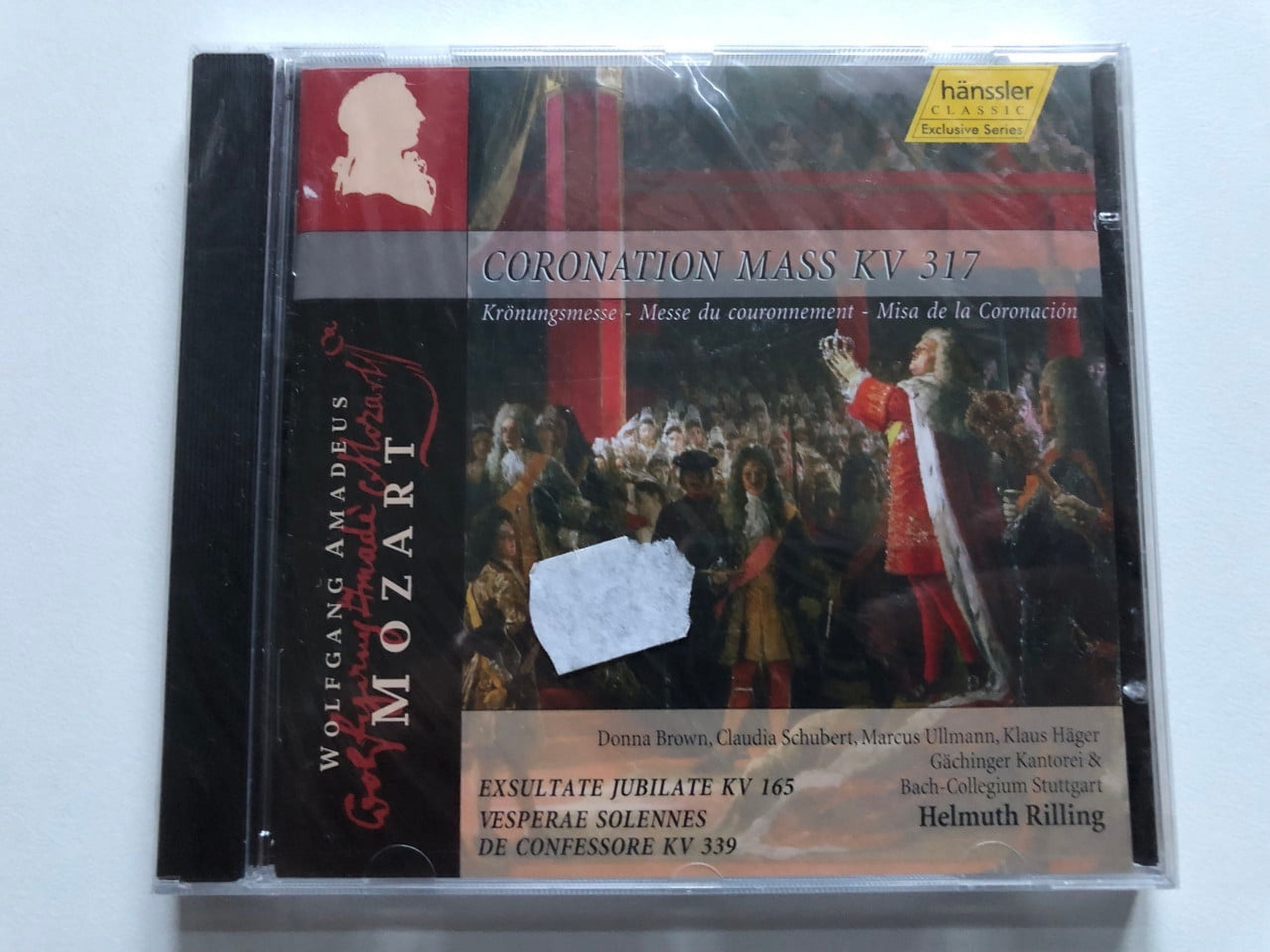Wolfgang Amadeus Mozart: Coronation Mass Kv 317, Exultate Jubilate KV ...