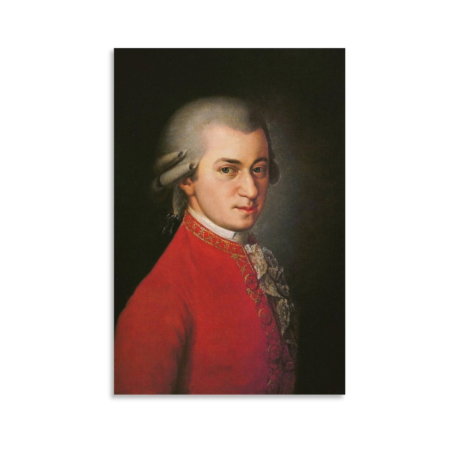 Wolfgang Amadeus Mozart Portraits Poster Painting On Canvas Wall Art ...