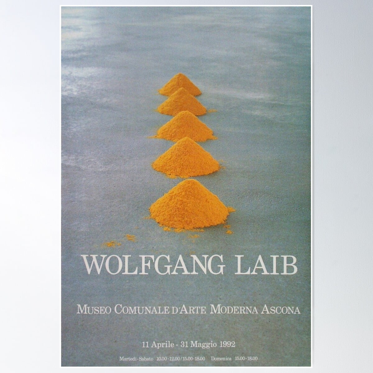 Wolfgang Laib - Pollen Poster Wall Art, Modern Wall Decor For Living ...