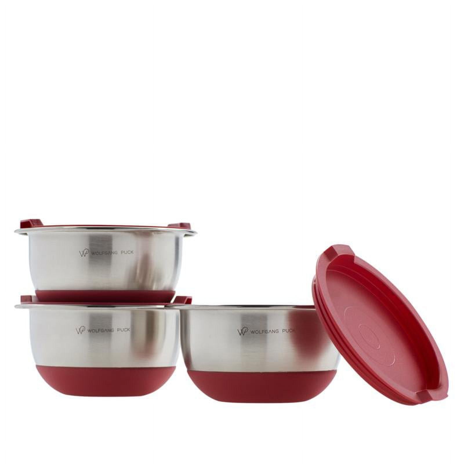 Wolfgang Puck 6-piece Non-Skid Stainless Steel Mini Mixing Bowl Set ...