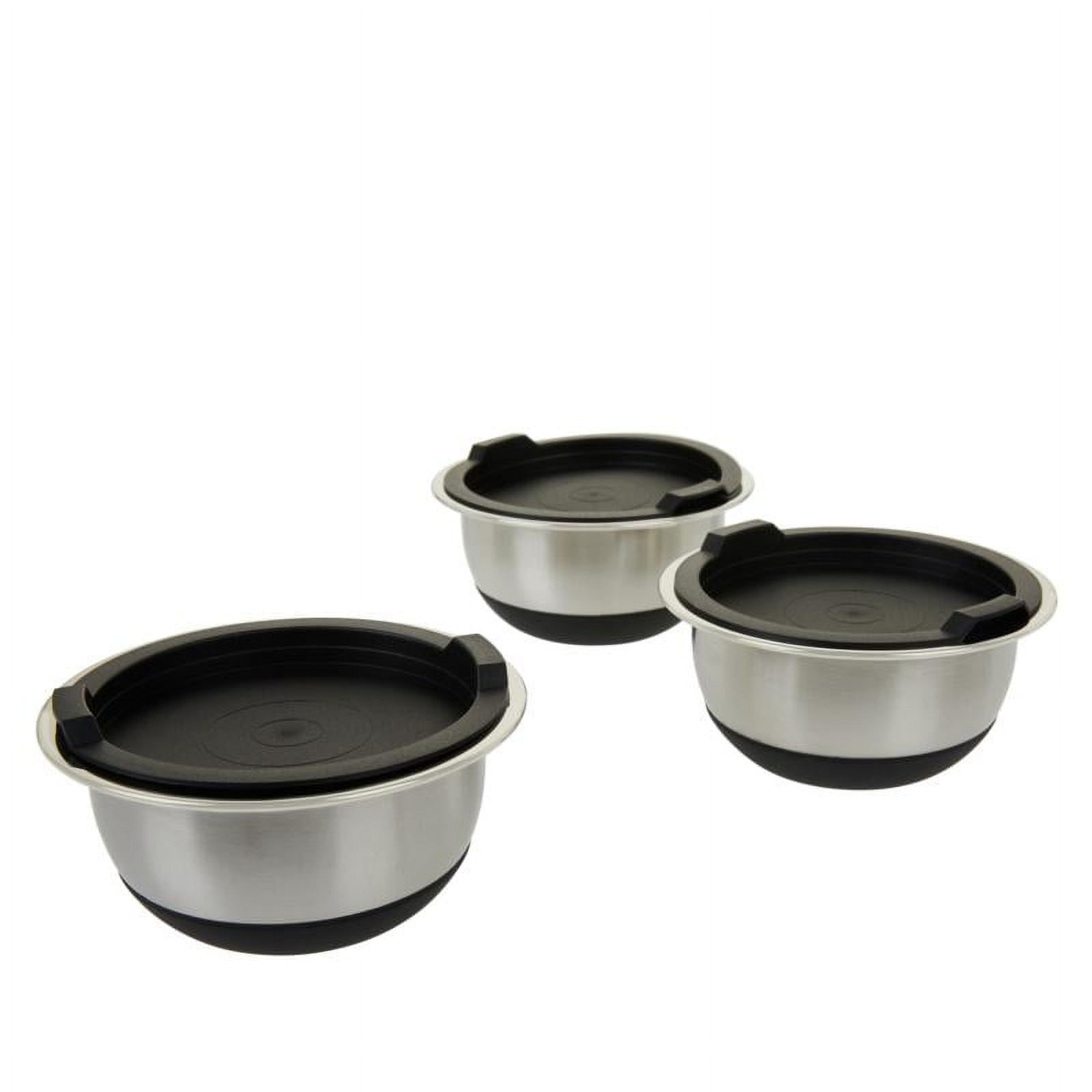Wolfgang Puck 6-piece Stainless Steel Mini Mixing Bowl Set Open Box ...
