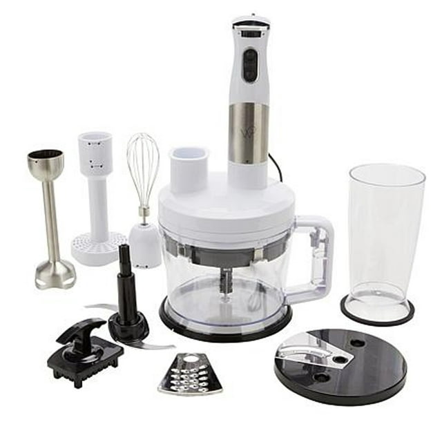Wolfgang Puck 7-in-1 Immersion Blender with 12-Cup Food Processor ...