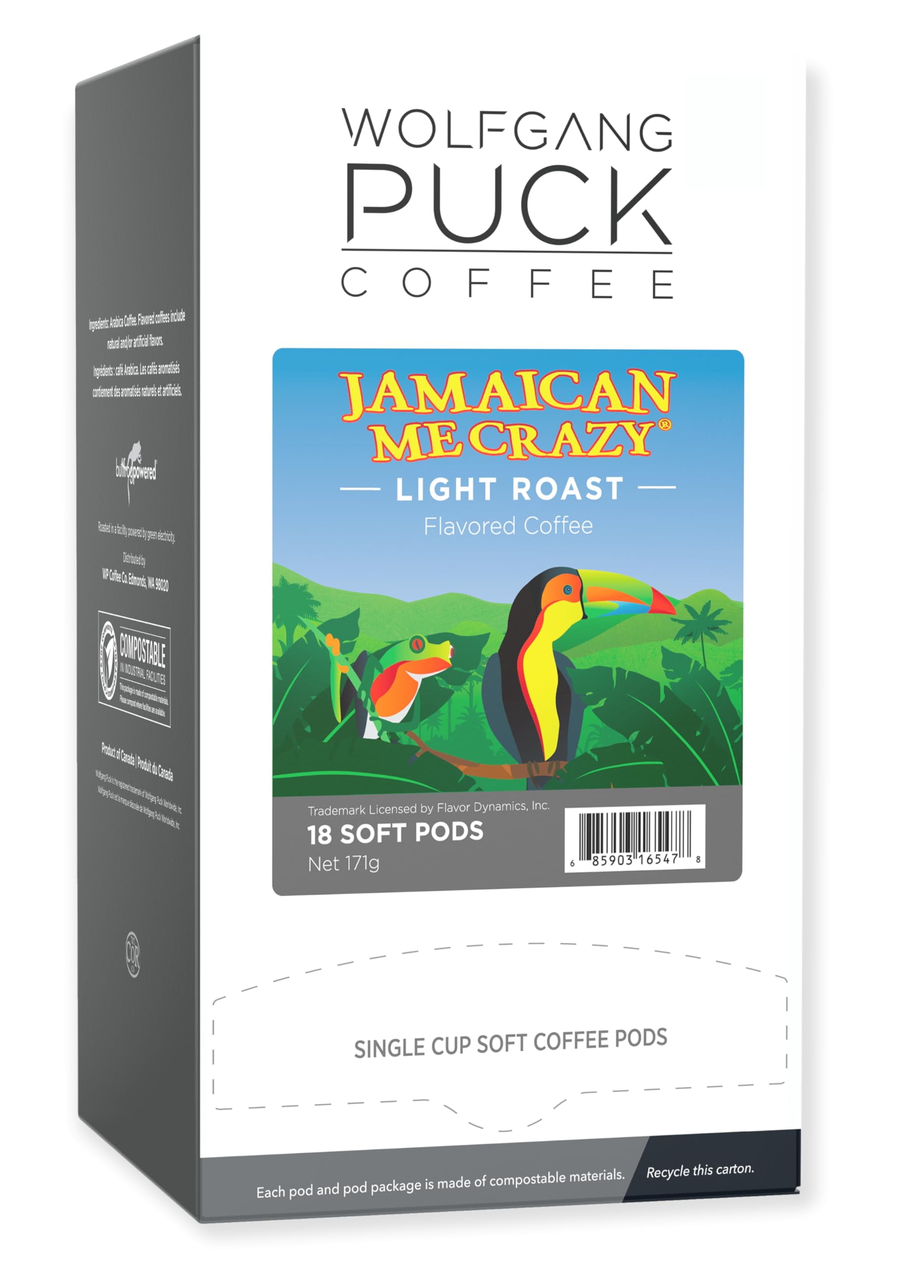Wolfgang Puck Coffee Soft Pods, Jamaican Me Crazy, 18 count (Pack of 1) - Walmart.com