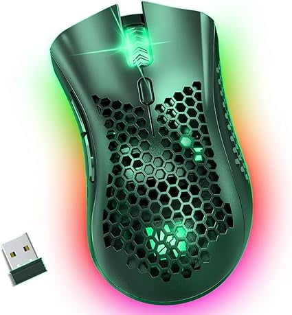 WolfLawS KM-1 Gaming Mouse, Wireless Mouse Gaming Computer Mice USB ...