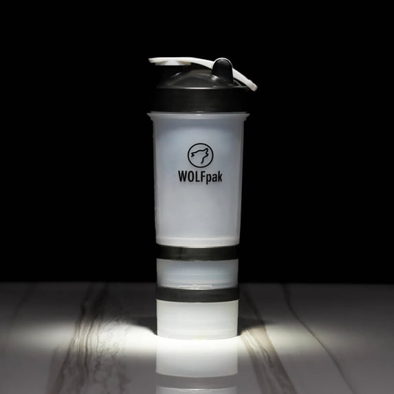 Wolfpak Shaker Bottle With Storage Compartments - Walmart.com