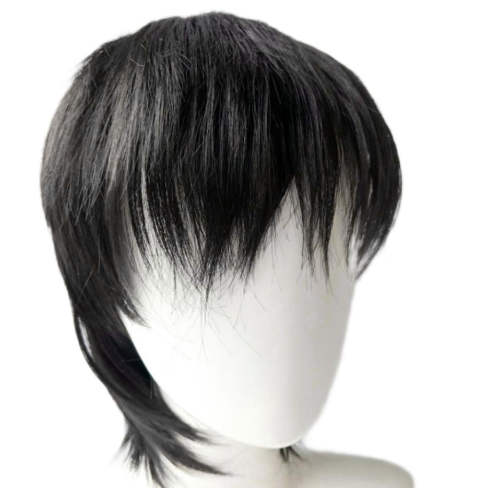 Wolftail Hair Wig Retro Wig Male Center Bangs Full New R1 N7J8 ...