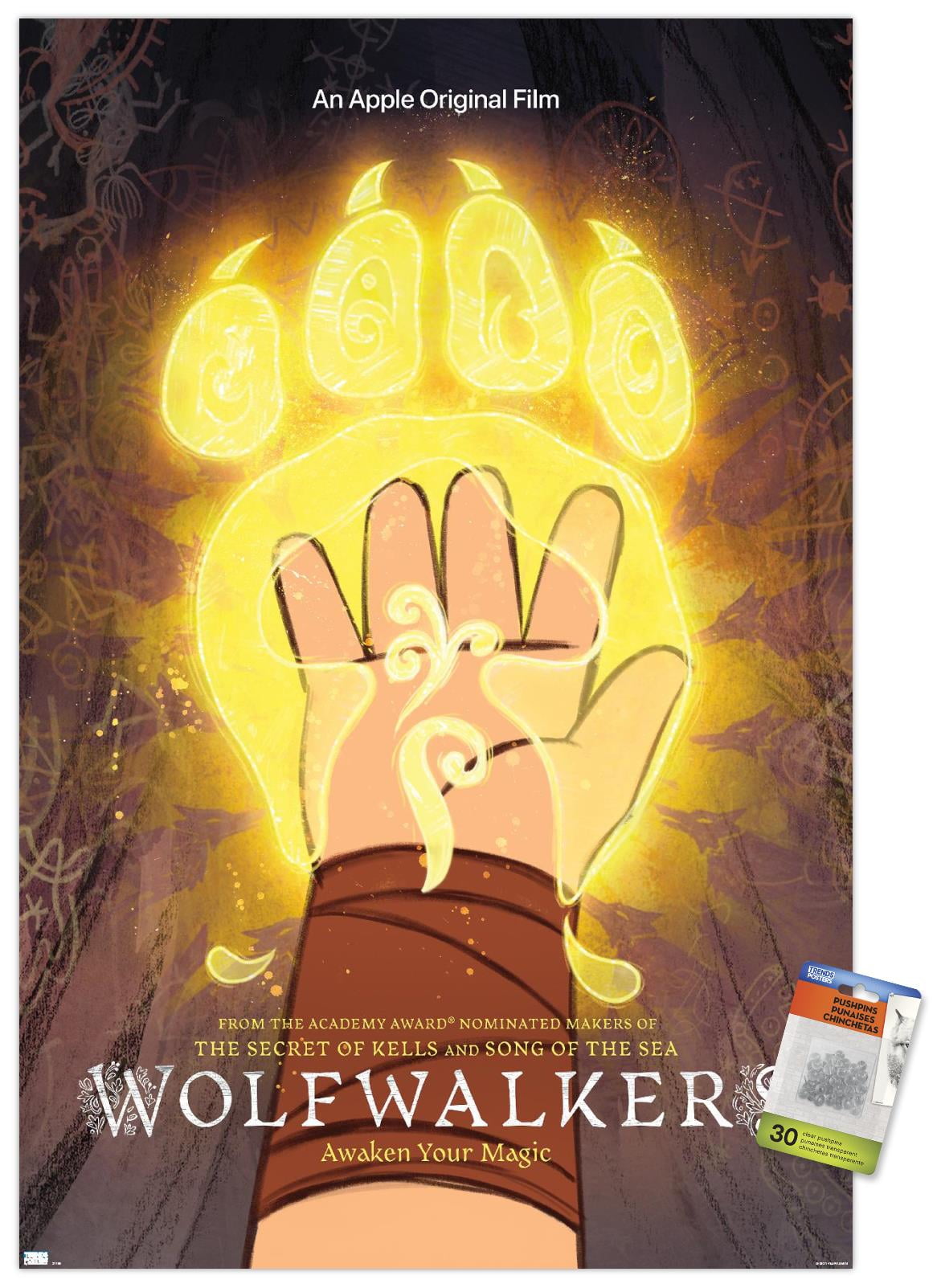 Wolfwalkers - Paw Wall Poster with Pushpins, 22.375" x 34" - Walmart.com