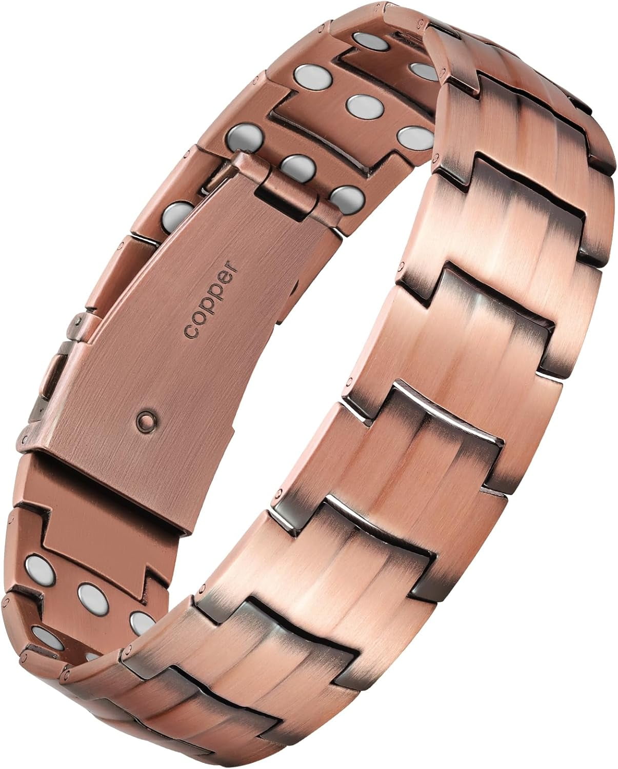 Wollet 3X Copper Magnetic Bracelet for Men – Pure Copper Jewelry with ...