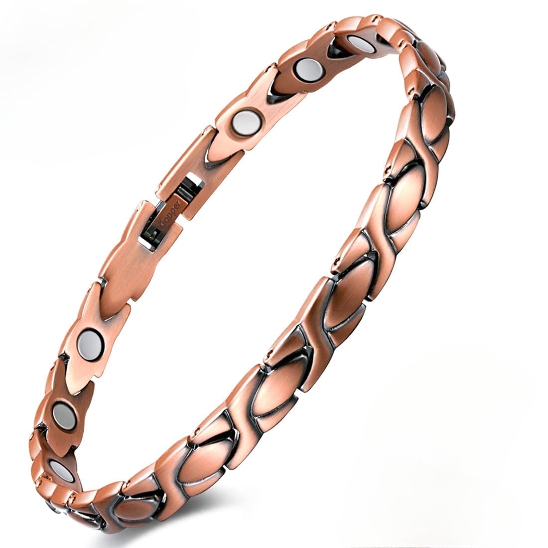 Wollet 7.5'' Pure Copper Bracelets for Women, Classic Copper Bracelets ...