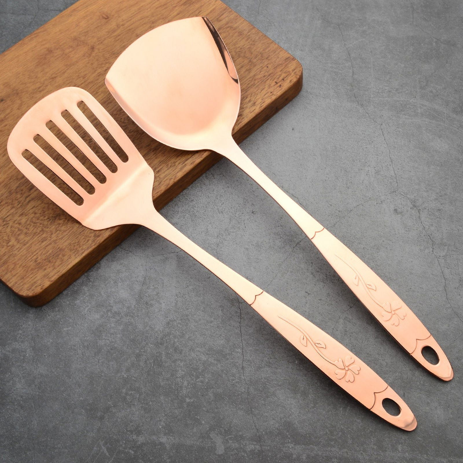 Wollet 99.9% Pure Copper Soup Spoon Shovel , Frying Shovel, Leaking ...