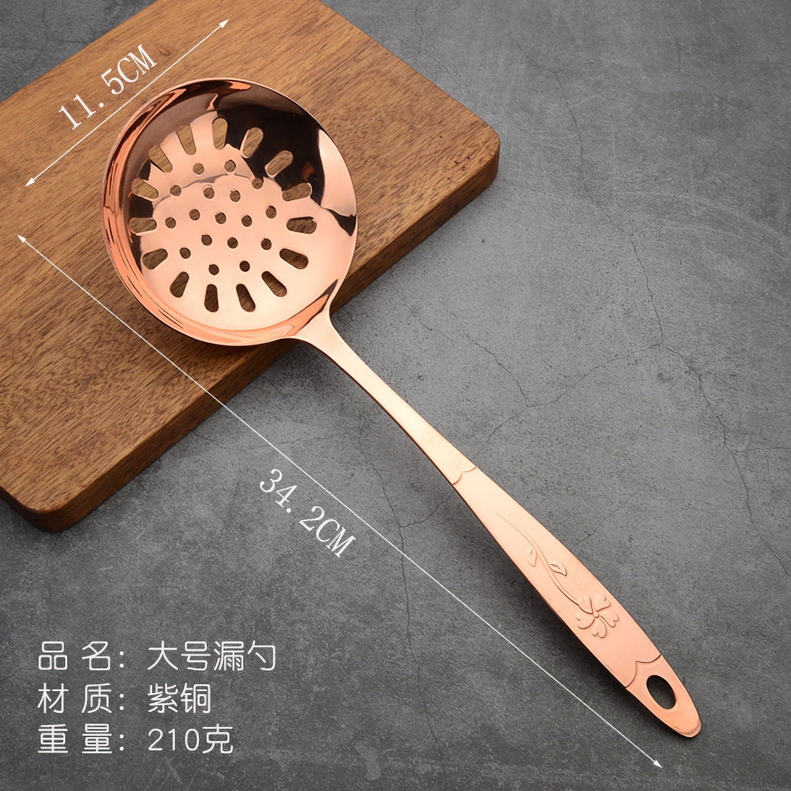 Wollet 99.9% Pure Copper Soup Spoon Shovel , Frying Shovel, Leaking ...
