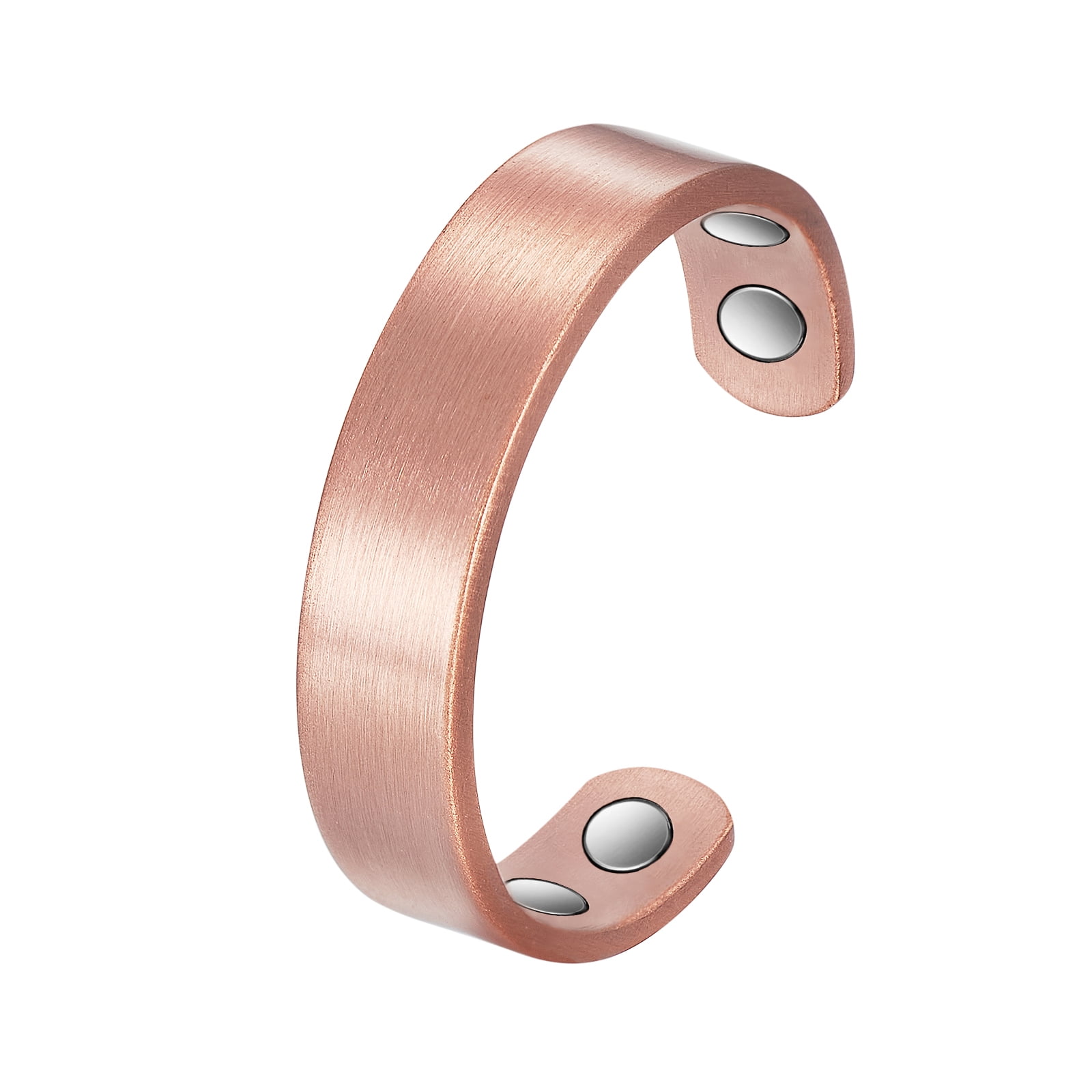 Wollet Blank Pure Copper Magnetic Rings, 2.3'' Copper Cuff Rings ...