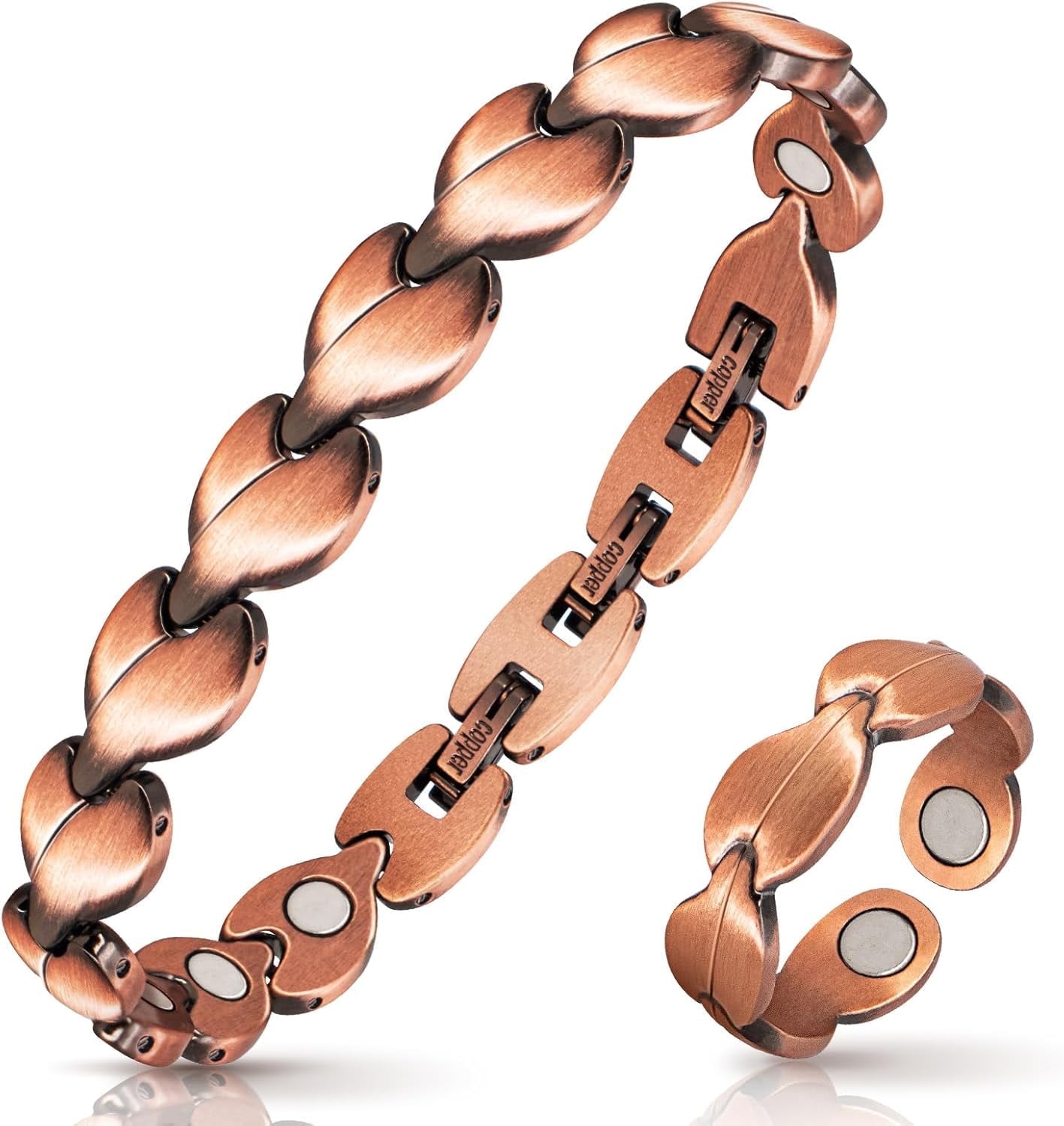 Wollet Copper Bracelets Jewelry Set for Women - Walmart.com