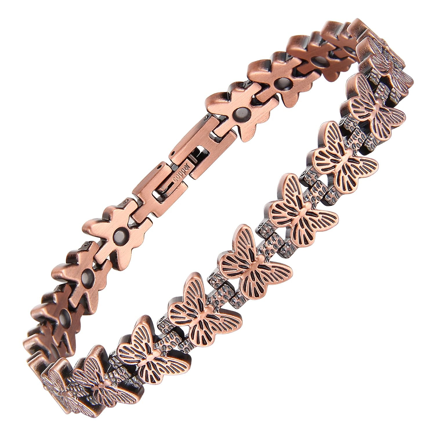 Wollet Copper Magnetic Bracelets for Womenwith 3500 Gauss Neodymium ...