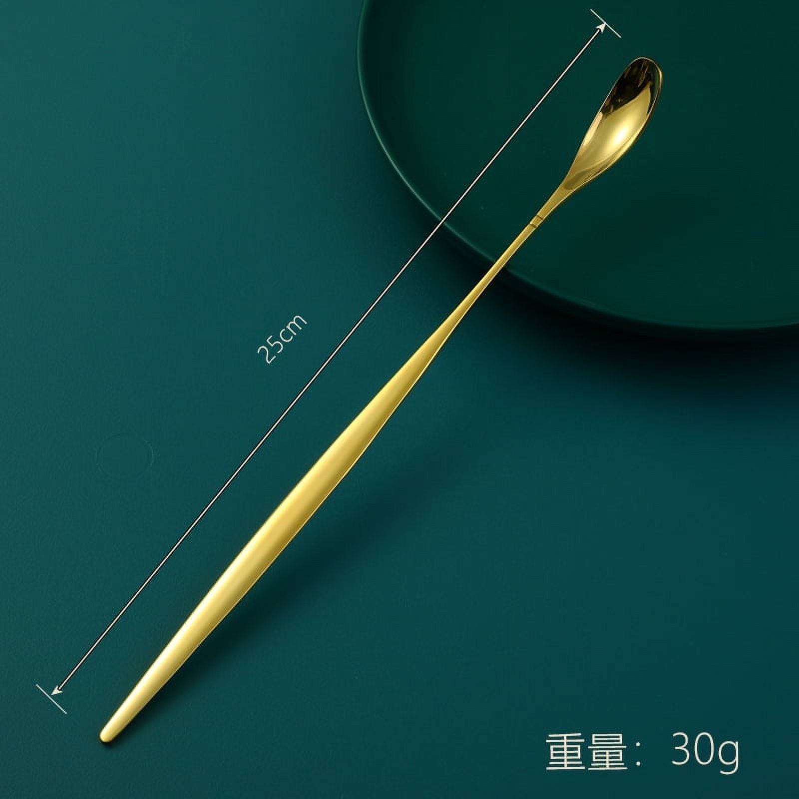 Wollet Extended Brass Ice Spoon Pure Copper Mixing Spoon Extra Long All ...
