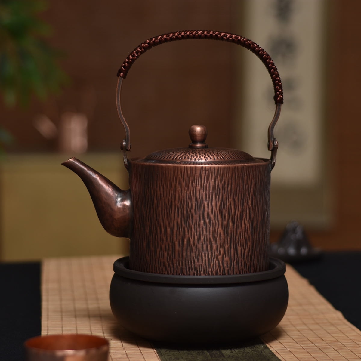 Wollet Handmade Copper Kettle Lifting, Pure Copper Boiling Kettle,1 ...