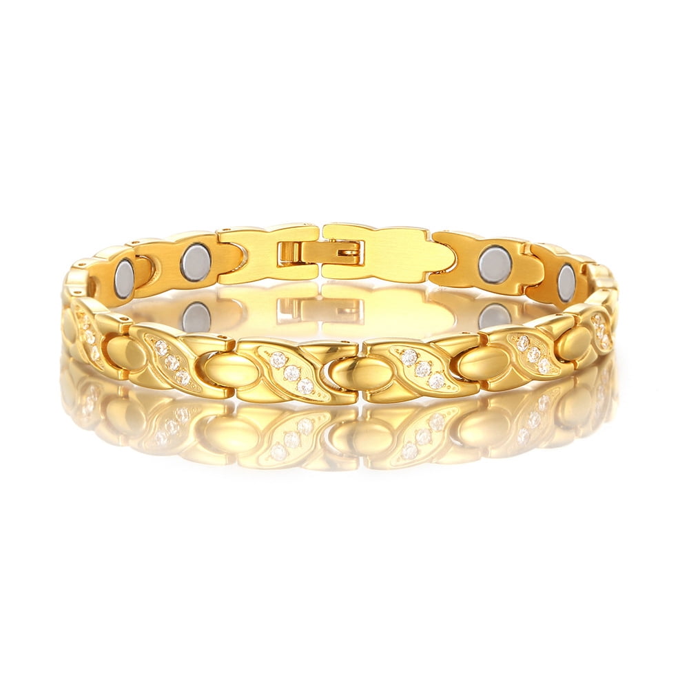 Wollet Magnetic Bracelets for Women Bracelet with Magnets & Crystals ...