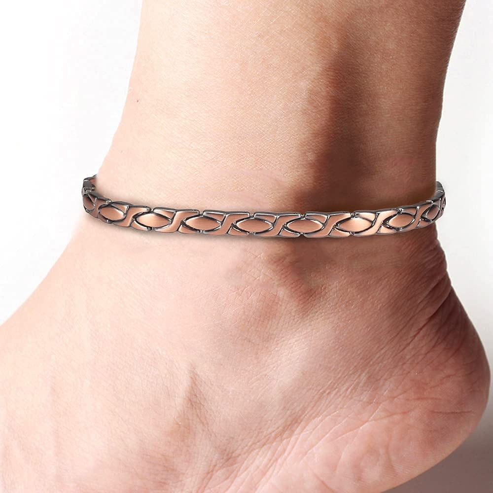 Wollet Magnetic Copper Anklet, Ankle Bracelets for Women - Walmart.com