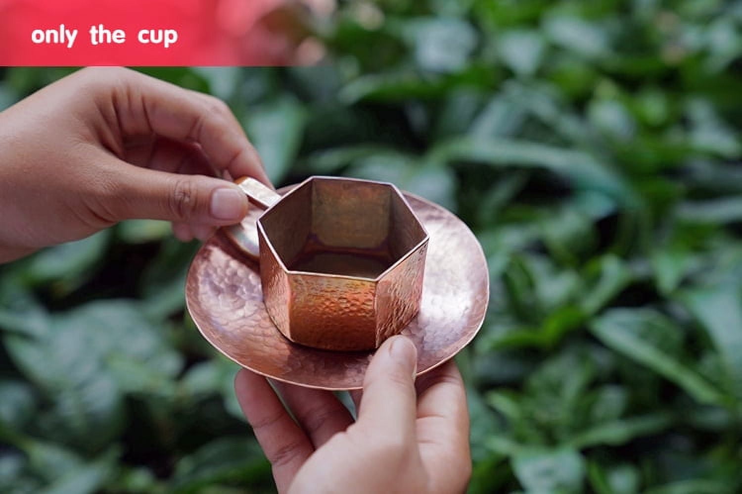 Wollet Mini Pure Copper Hexagonal Cup, 90ml, Pure Copper Coffee Cup ...