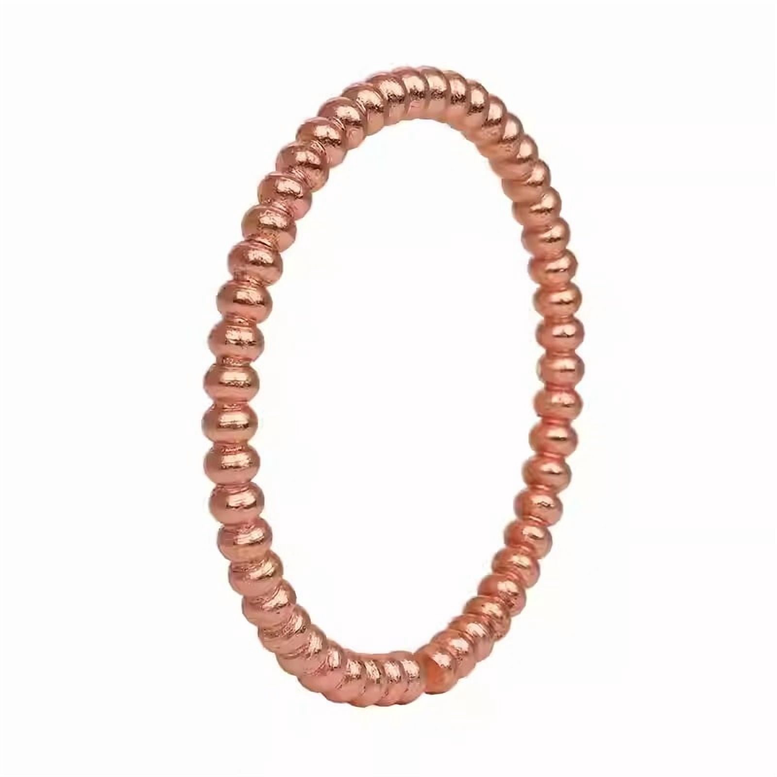 Wollet Non Magnetic Pure Copper Bracelet for Women, Copper Beads ...