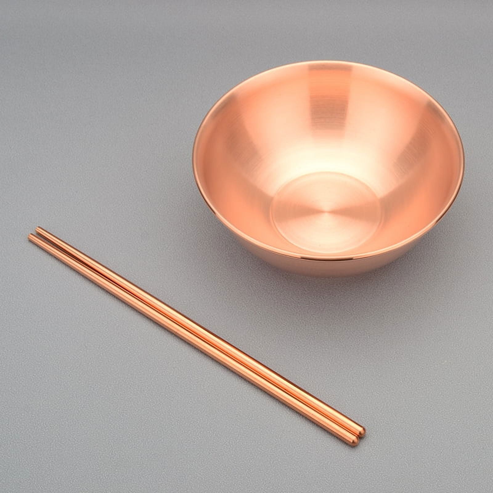 Wollet Pure Copper Bowl, Pure Copper Chopsticks, Copper Spoon Set ...