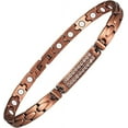 Wollet Pure Copper Bracelets for Women, Cubic Zirconia Bracelets ...