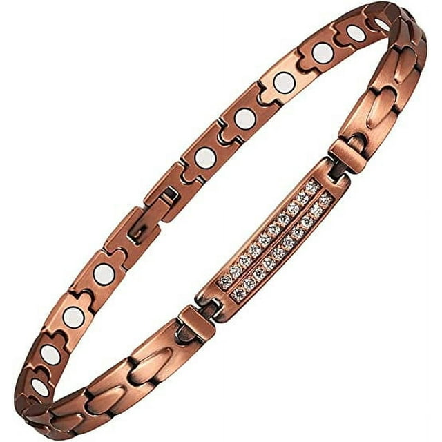 Wollet Pure Copper Bracelets for Women, Cubic Zirconia Bracelets - Walmart.com