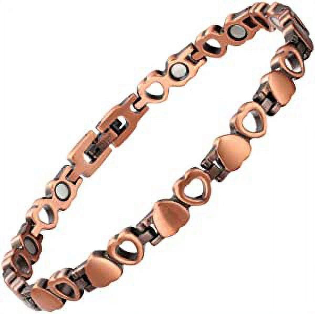 Wollet Pure Copper Bracelets for Women, 7-8.2 inches, Adjustable Size ...