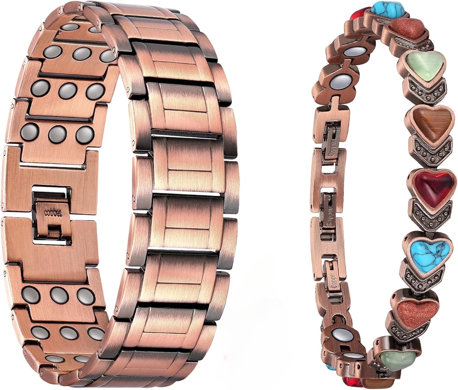 Wollet Pure Copper Bracelets for Women and Men, Ultra Magnetic ...
