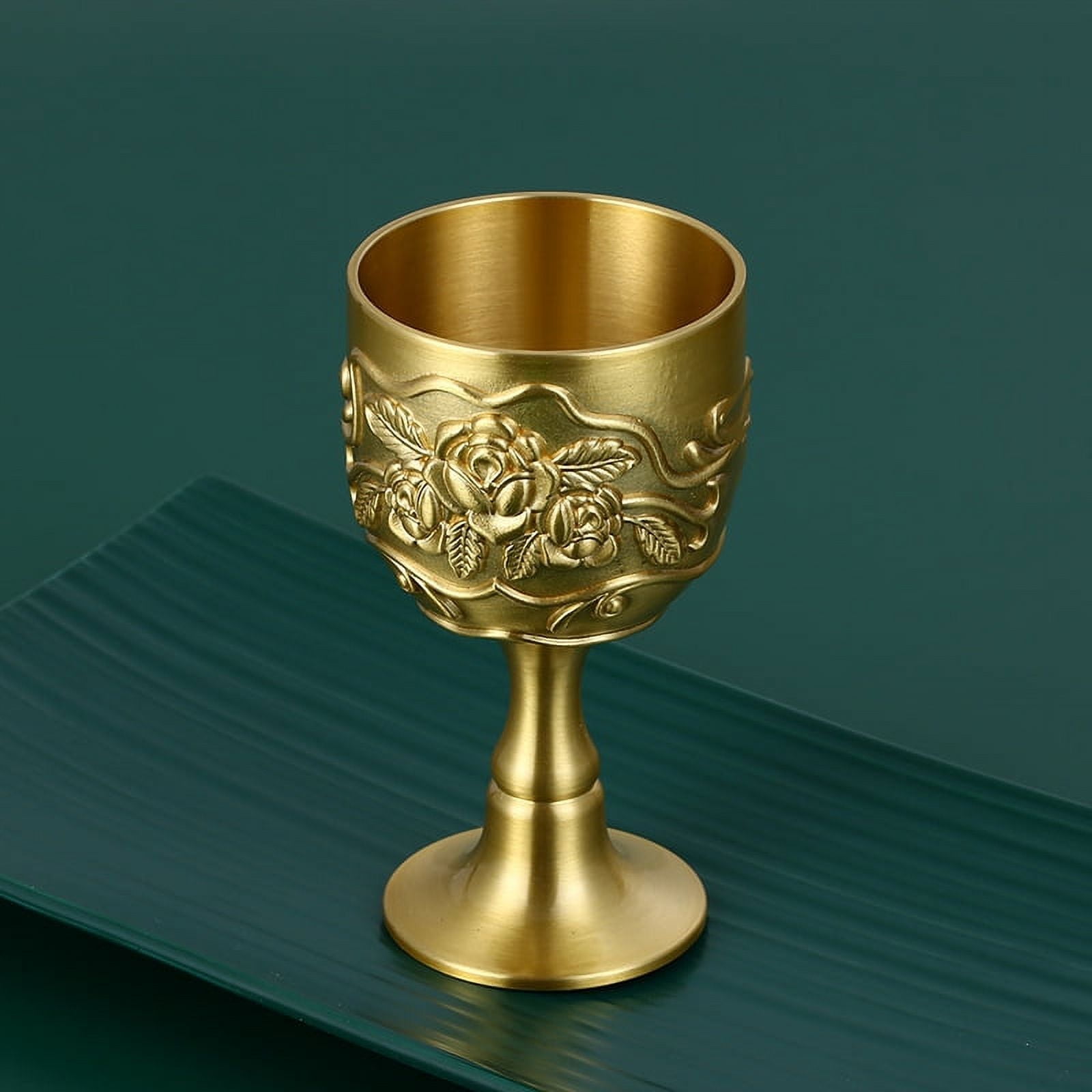 Wollet Pure Copper Brass Tall Cup liquor Cup Large Liquor Cup - Walmart.com
