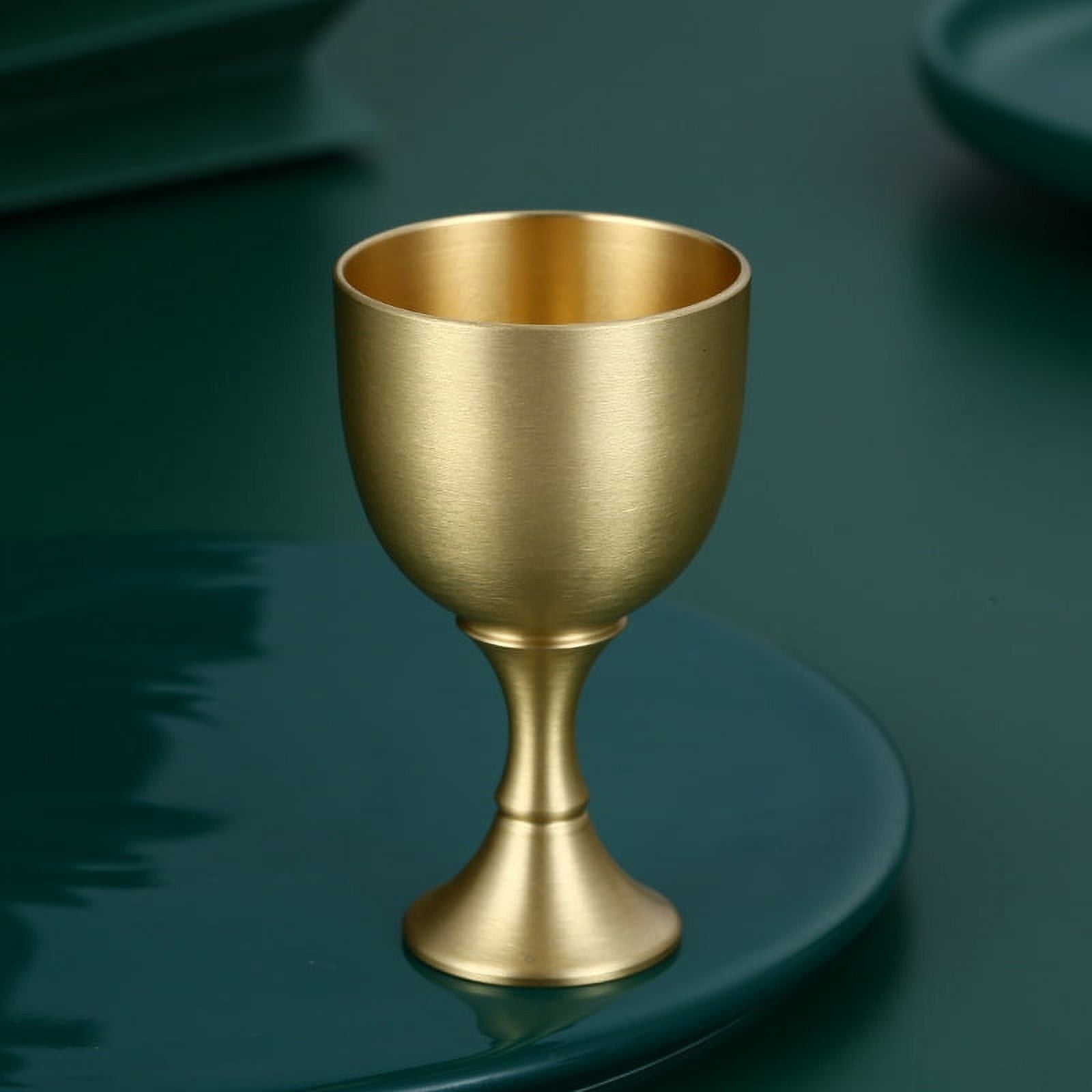 Wollet Pure Copper Brass Tall Cup liquor Cup Large Liquor Cup - Walmart.com