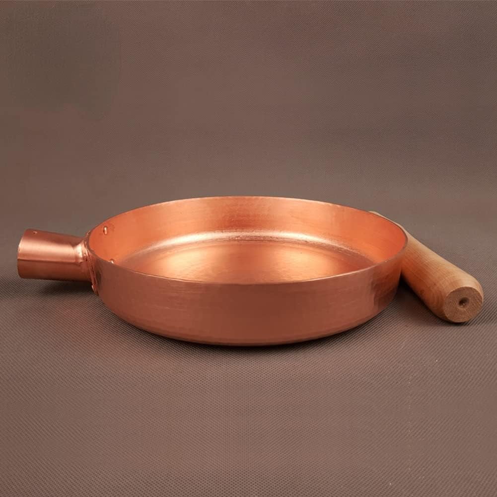 Wollet Pure Copper Frying Pan Frying Pan, Handmade Copper Frying Pan ...