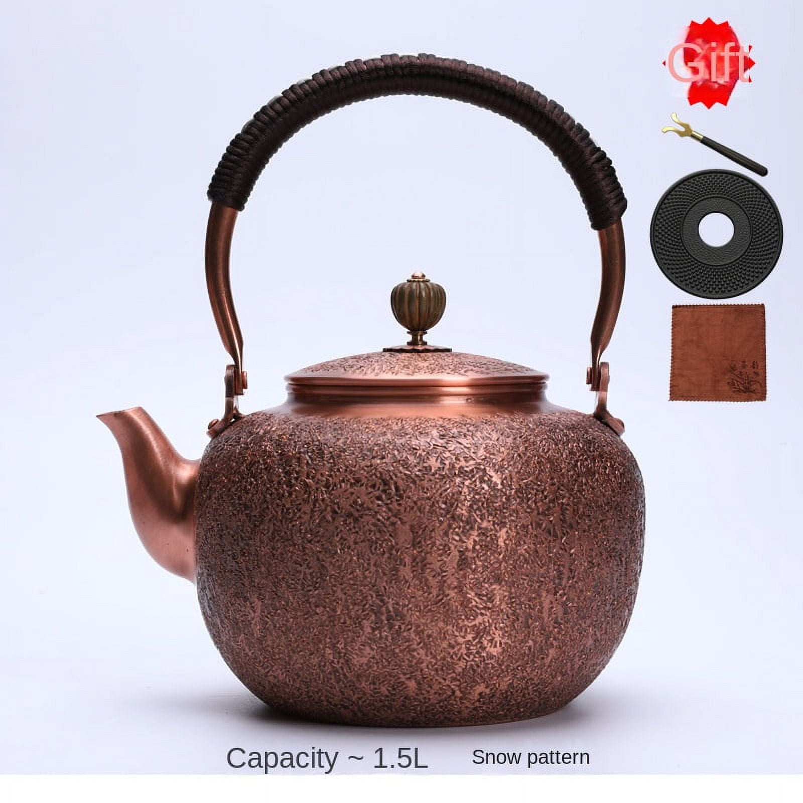 Wollet Pure Copper Pot, Boiling Water Pot, Boiling Tea Pot, Handmade ...