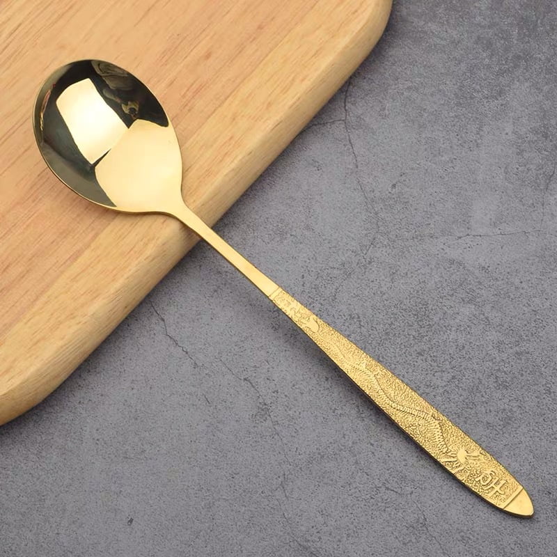 Wollet Pure Copper Soup Rice Spoon, 21*6.2cm, Long Handle Copper Brass ...