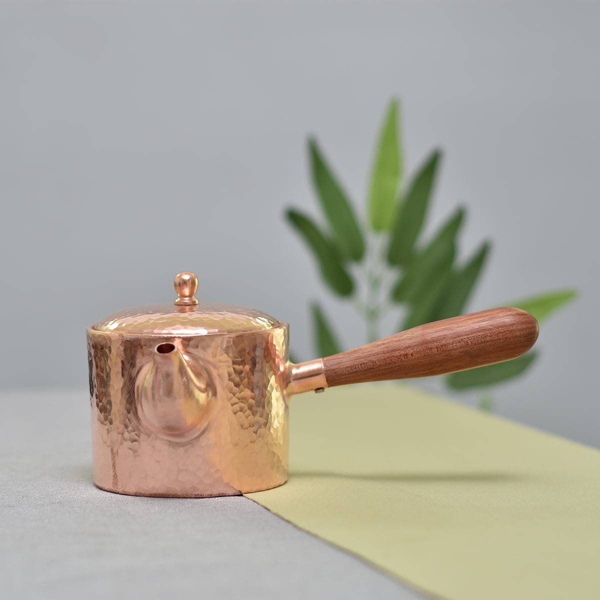 Wollet Pure Copper Teapot 400ml（13oz）, Small Handmade Copper Teapot ...