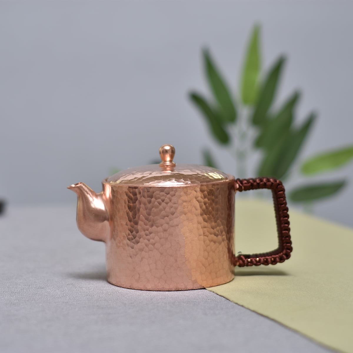 Wollet Pure Copper Teapot 400ml（13oz）, Small Handmade Copper Teapot ...