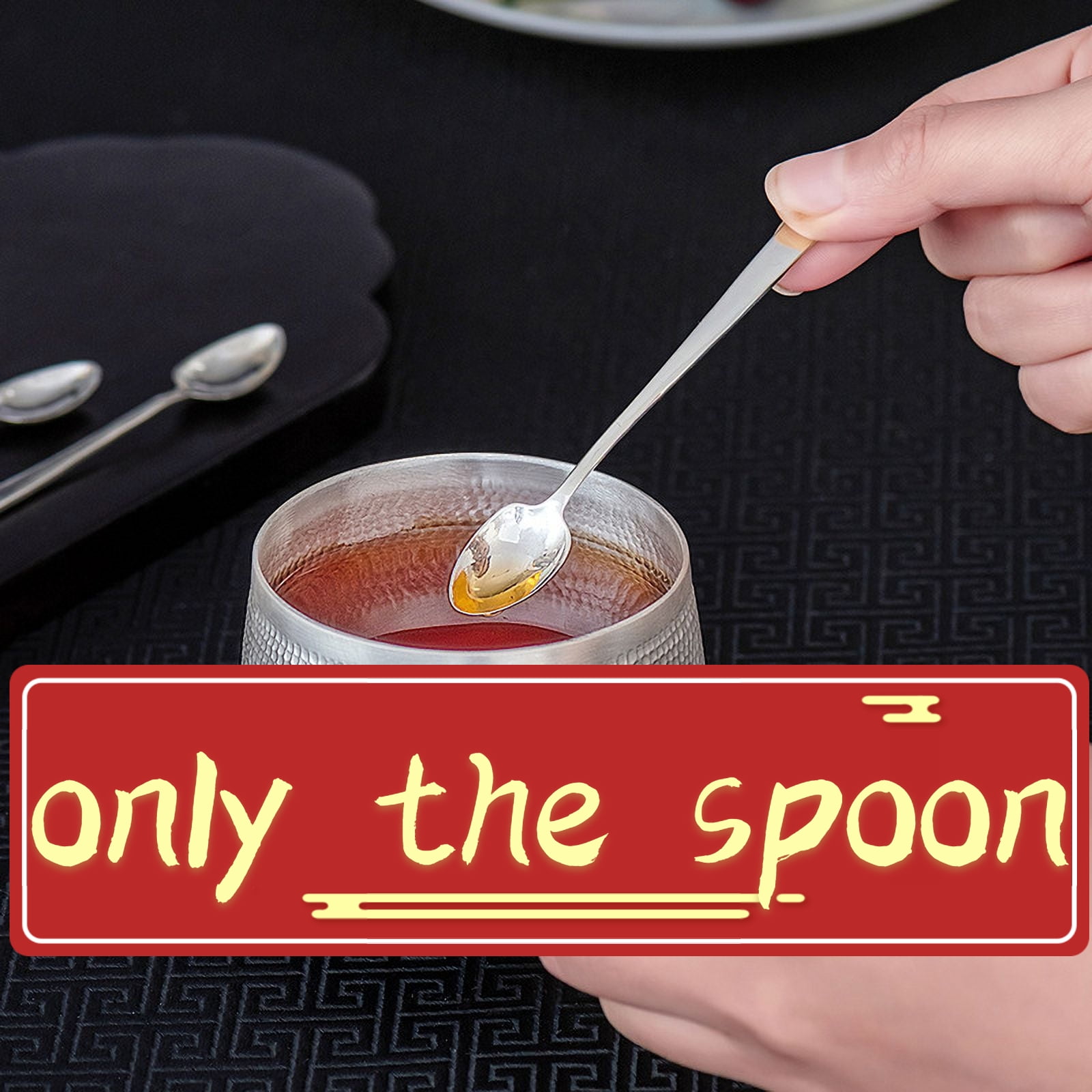 Wollet Small 999 Sterling Silver Spoon,10g,10.7*1.5cm Creative ...