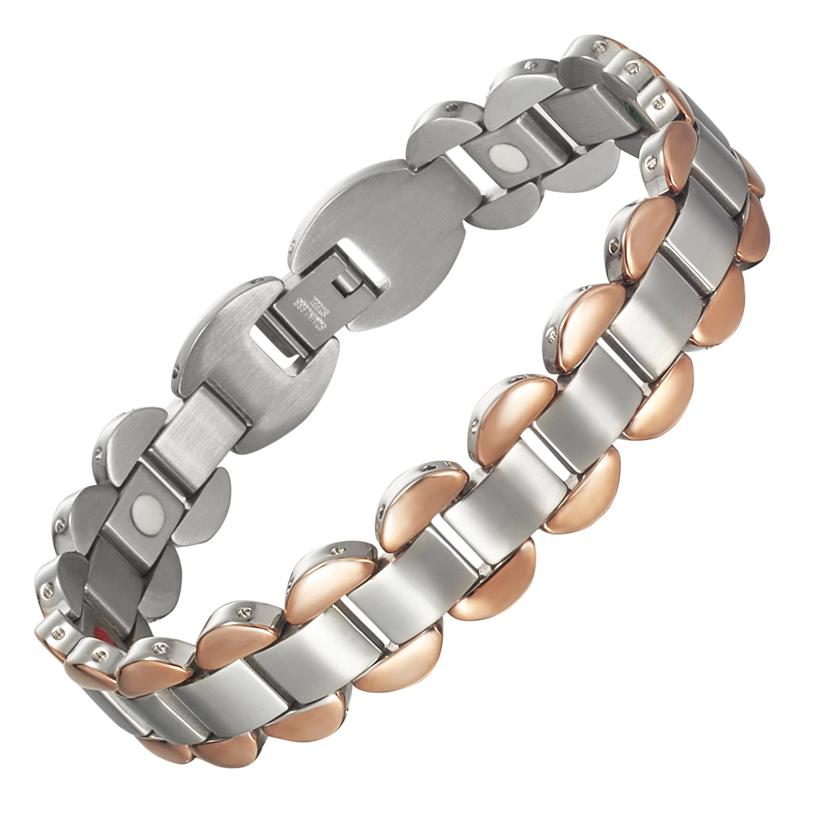 Wollet Magnetic Stainless Steel Bracelet for Men Women Trendy, Couple's ...