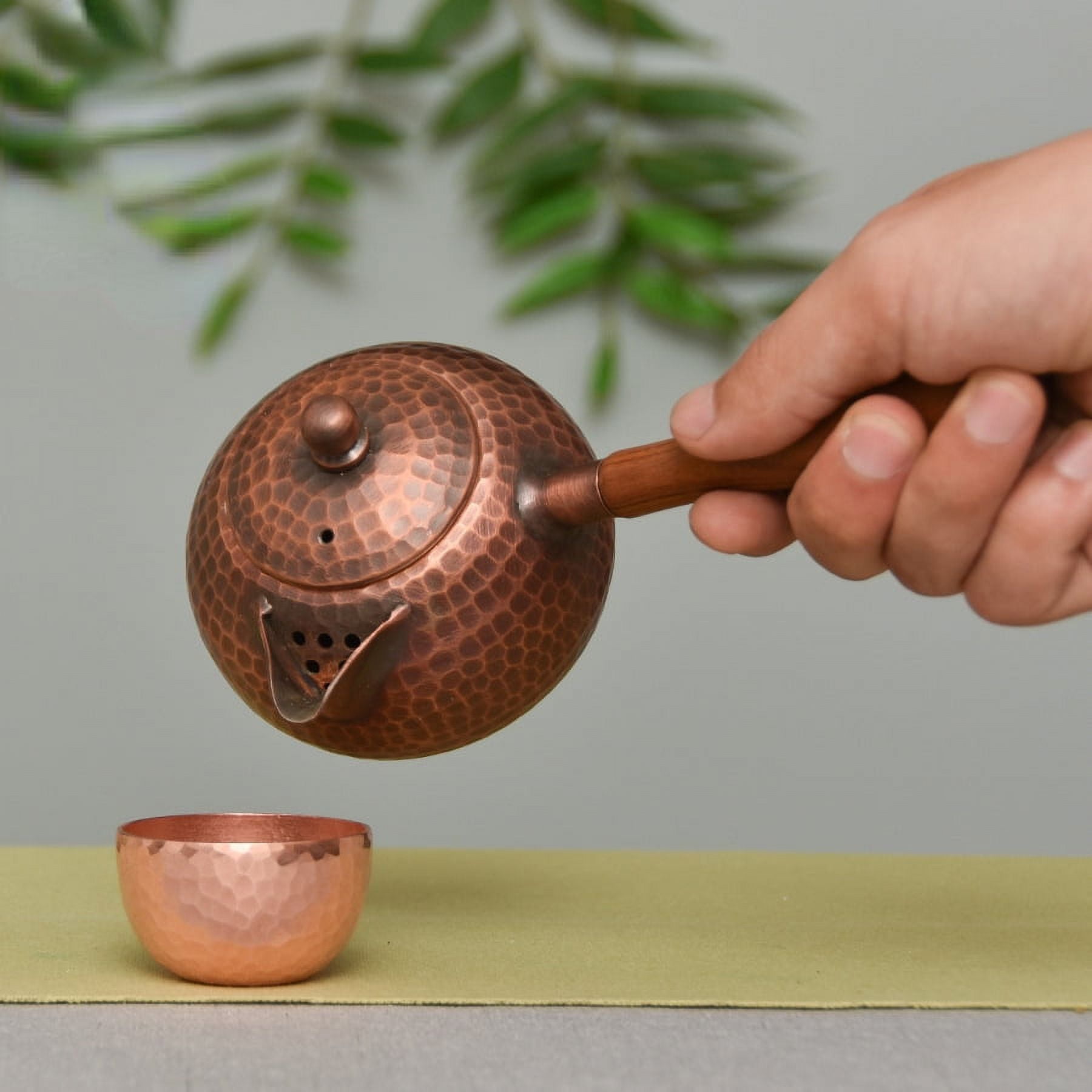 Wollet Thick Small Pure Copper Tea Pot, Handmade Tea Kettle Tea Pot ...