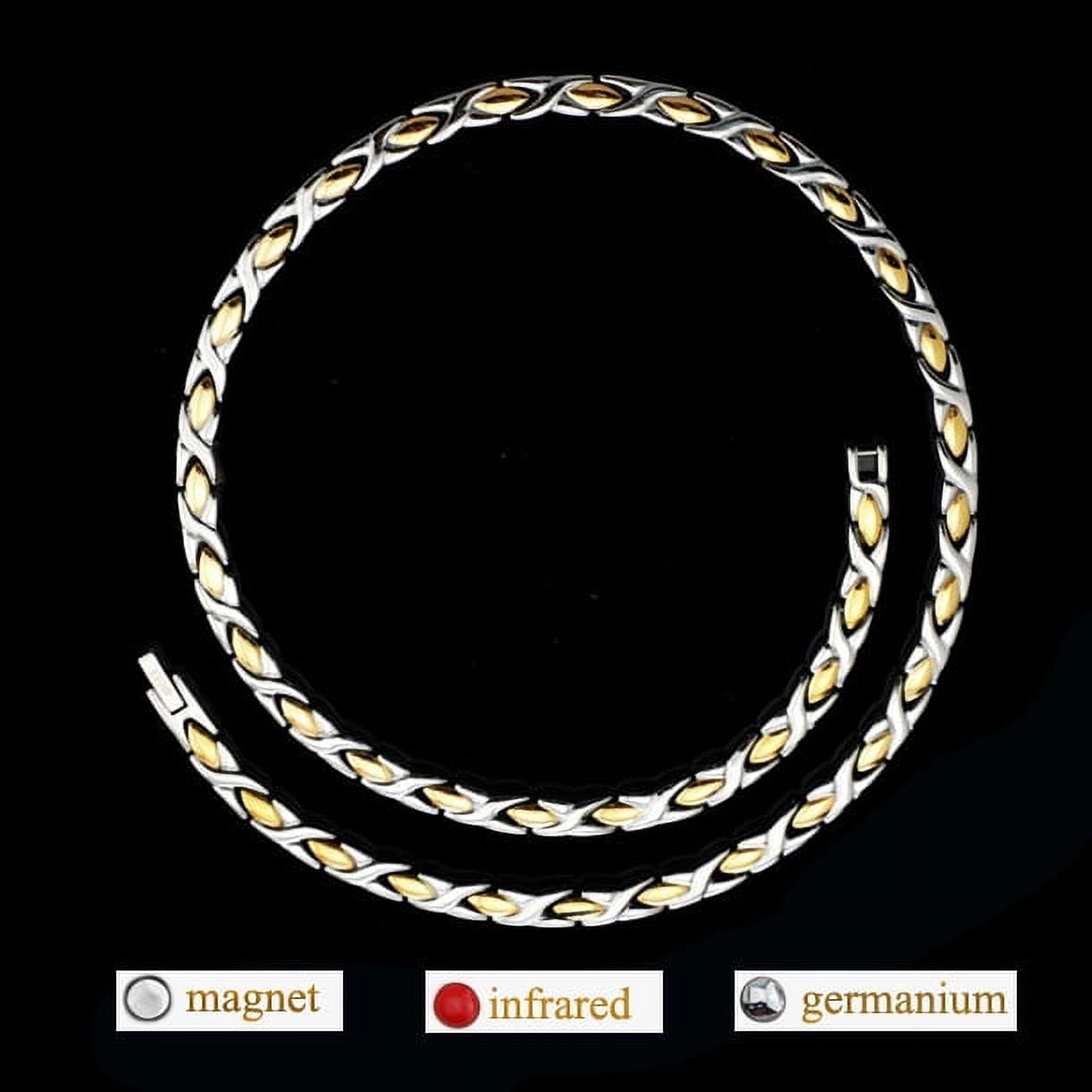 Wollet Titanium Magnetic Necklaces for Women Men, Length 21 inches ...