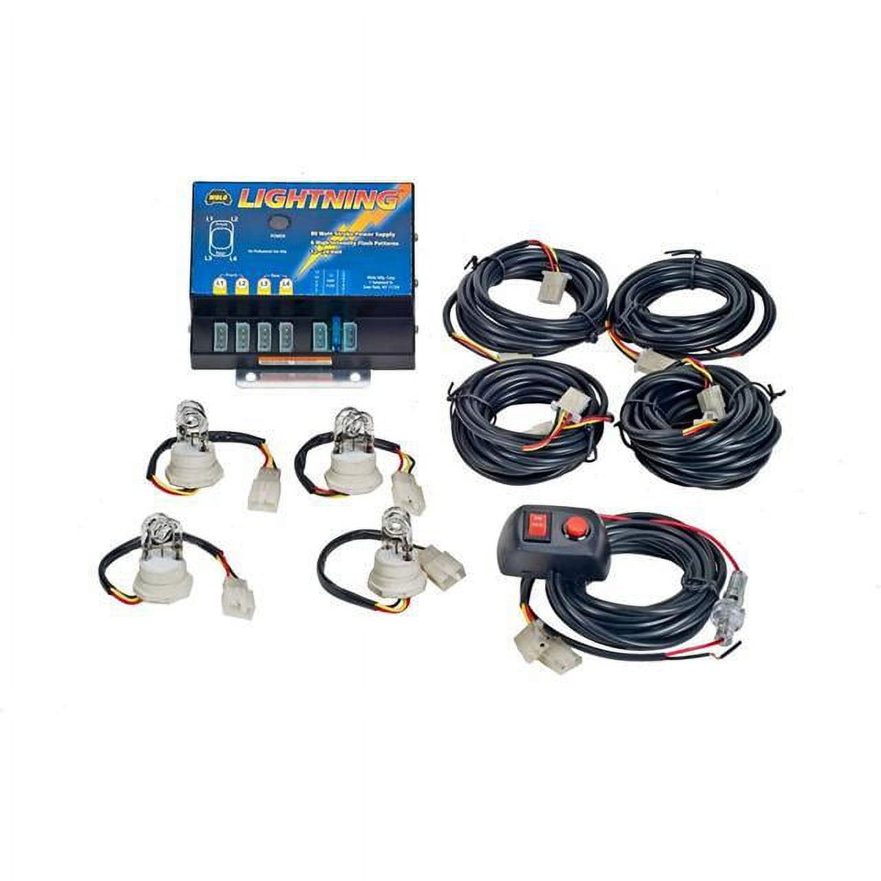 Wolo Manufacturing Hide-A-Way Strobe Light Kit 8104XL-5BBBB - Walmart.com