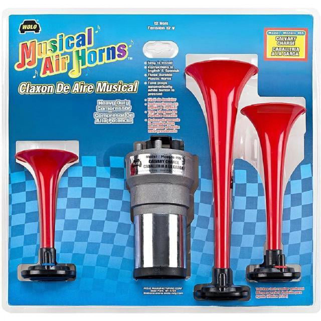 Wolo (455) Musical Horn - 12 Volt, Plays Cavalry Charge - Walmart.com