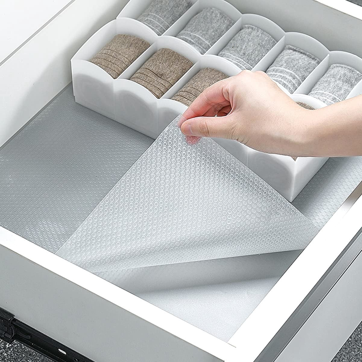 Wolpin Kitchen Mat Liner AntiSlip Fridge Mat Cabinet Drawer Shelf ...