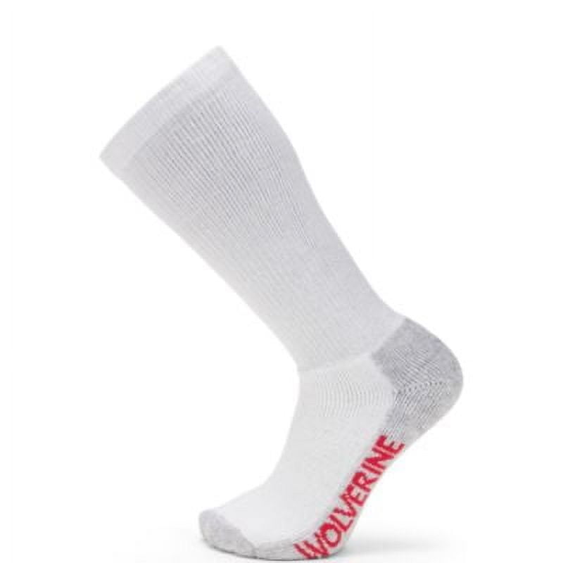 Wolverine 2-pk. Steel Toe Cotton Over The Calf Sock Men White/Grey ...